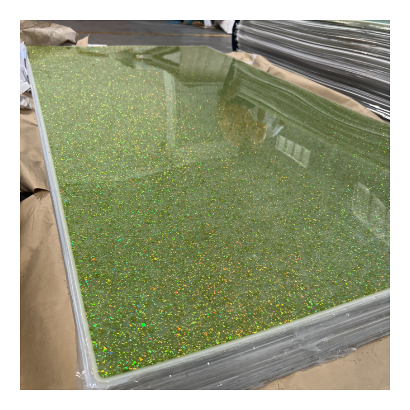 Chinaplas F600 laser cut 48x96 inches 3mm 4mm 5mm 6mm glitter cast ...