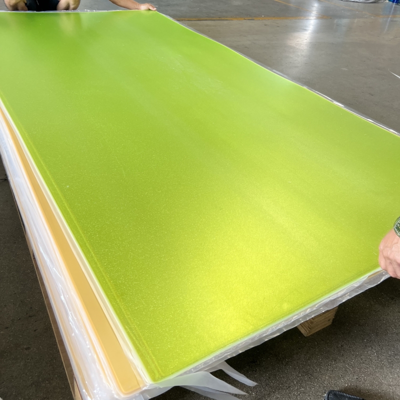 4x8ft Fluorescent Green Plastic Plexiglass for Storage Boxes from China ...
